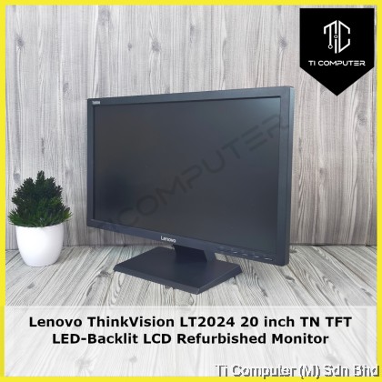 Lenovo ThinkVision LT2024 20 inch TN TFT LED-Backlit LCD Refurbished ...