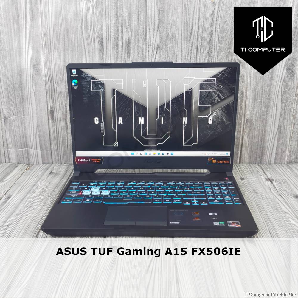 ASUS TUF Gaming A15 FX506IE AMD Ryzen 7 4800H 2.9GHz 8GB DDR4 3200Mhz ...