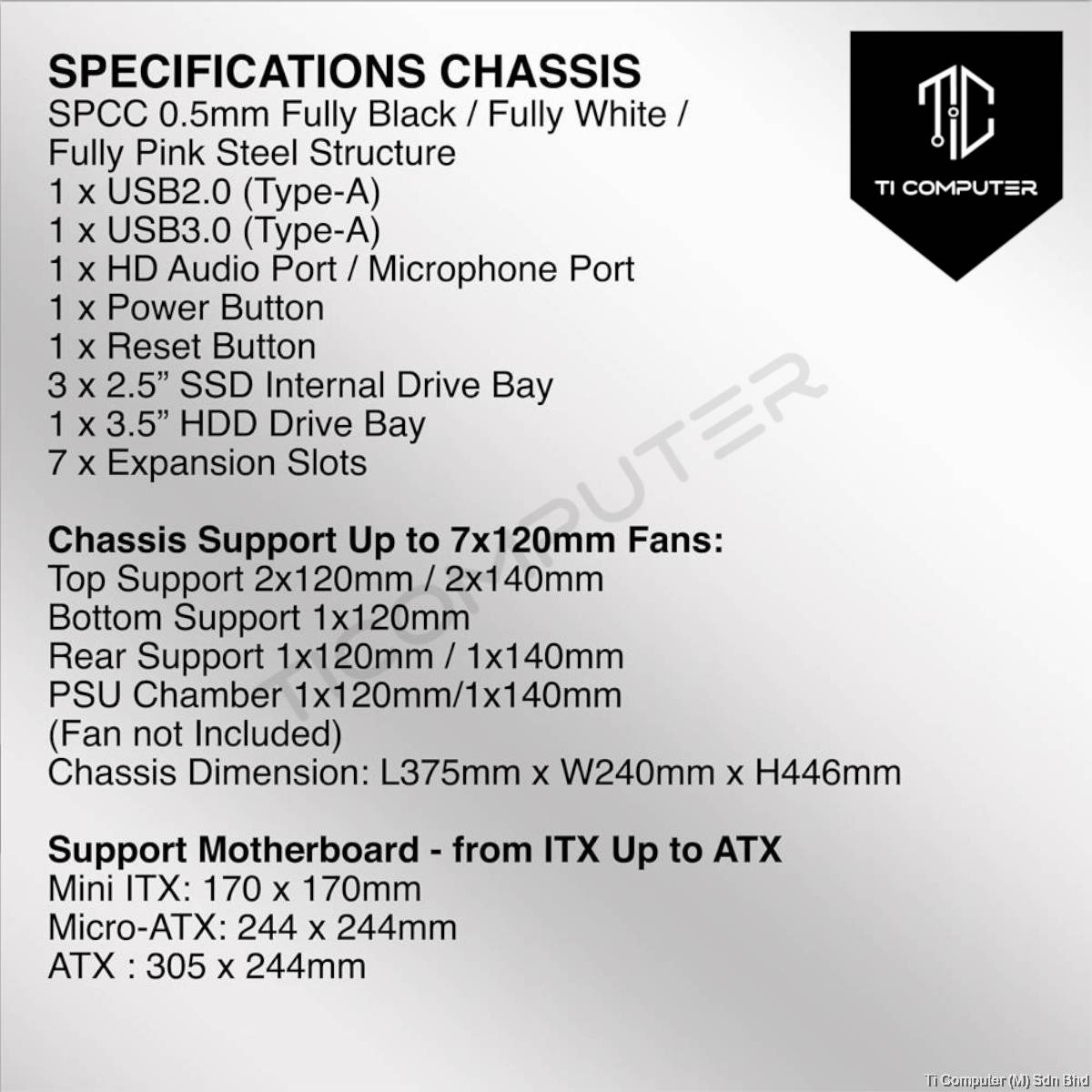 Armaggeddon Aquaron Pro BLACK MATX Gaming PC Casing Transparent Glass ...