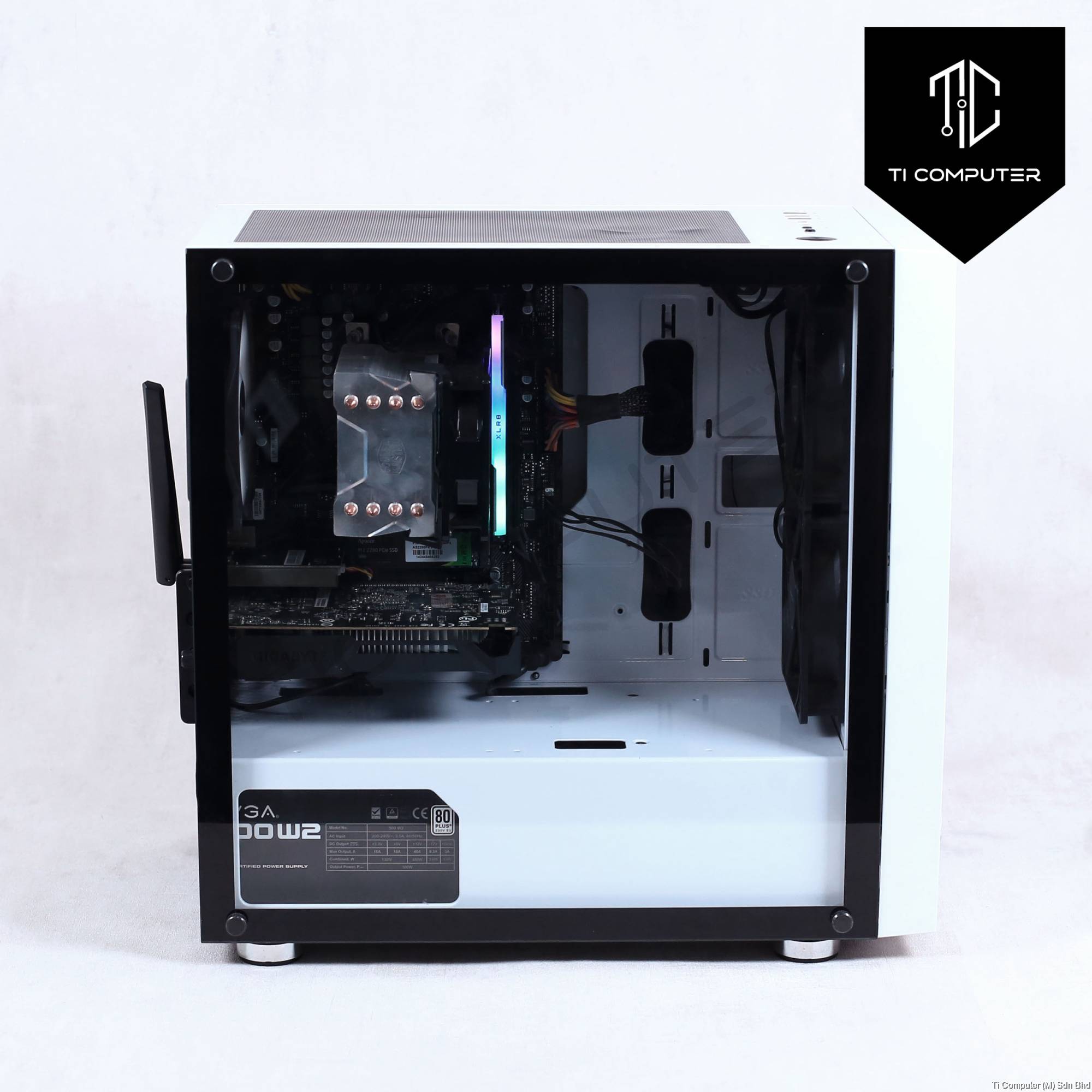 Tecware M3 TG MATX Gigabyte A520M K V2 AMD R5 3500 3.6GHz 8GB DDR4 RAM ...