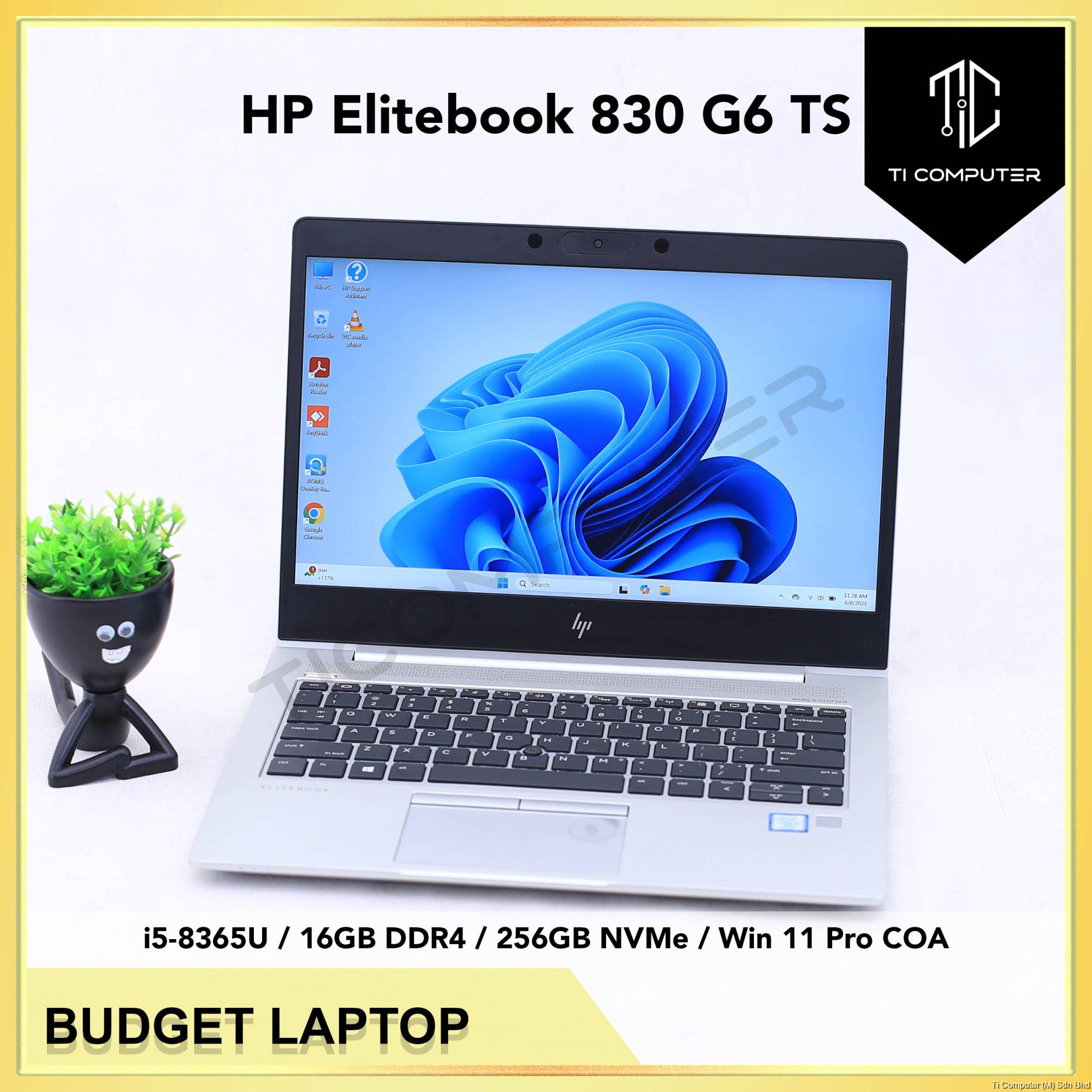 HP Elitebook 830 G6 Touchscreen Intel i5-8365U 16GB RAM 256GB SSD Win ...