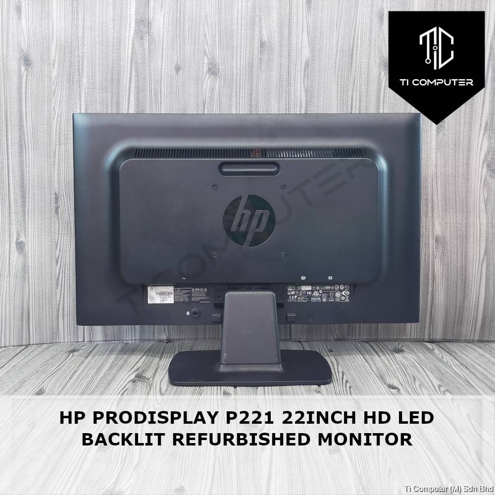 HP ProDisplay P221 22inch HD LED Backlit Refurbished Monitor
