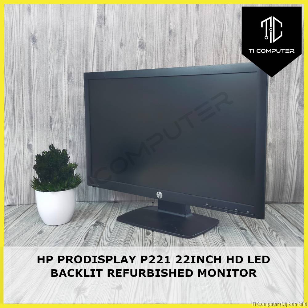 HP ProDisplay P221 22inch HD LED Backlit Refurbished Monitor