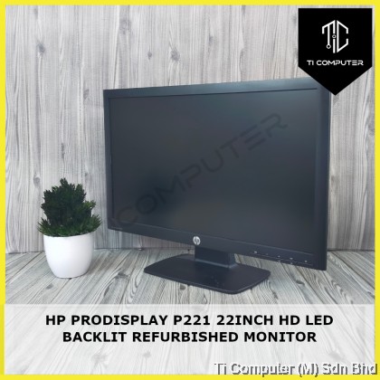 HP ProDisplay P221 22inch HD LED Backlit Refurbished Monitor