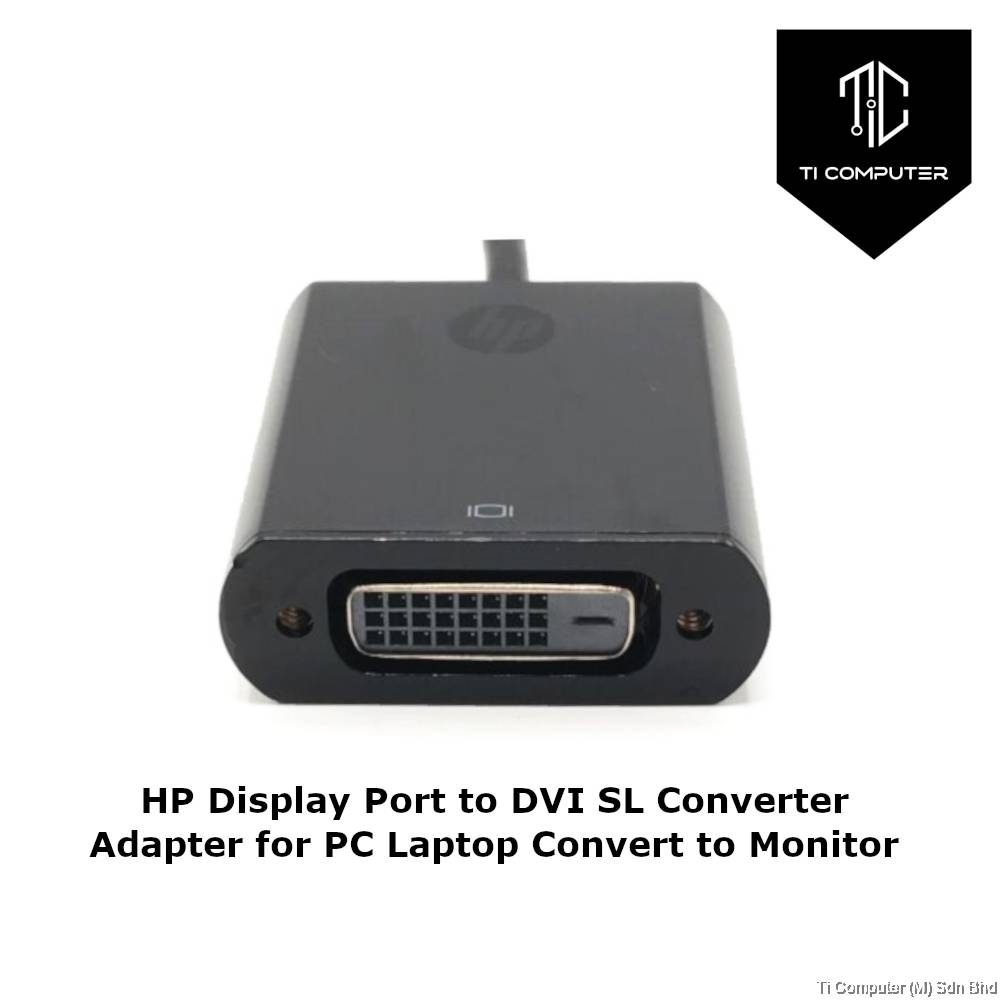HP Displayport To DVI SL Converter Adapter For PC Laptop Convert To Monitor
