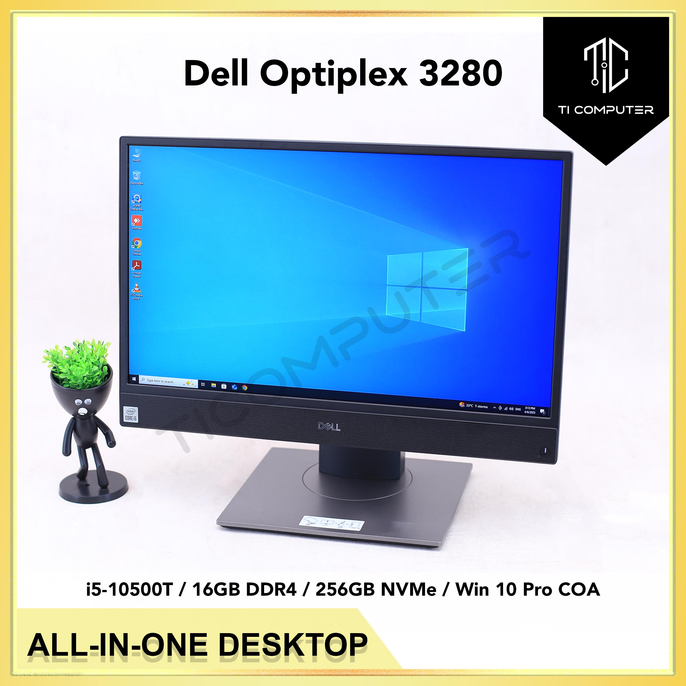 Dell Optiplex 3280 AIO 22 inch IPS FHD Intel i5-10500T 16GB DDR4 RAM ...