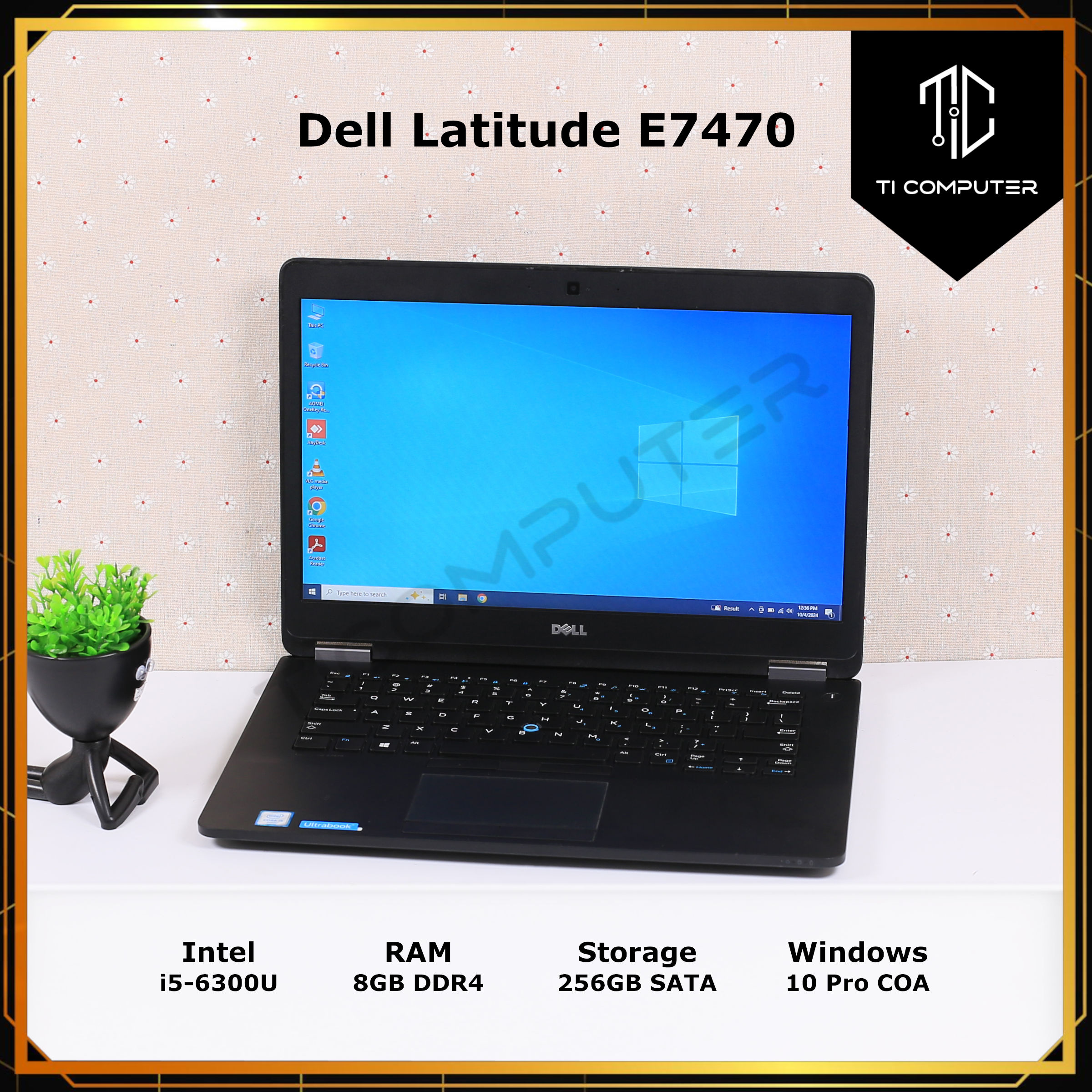 Dell Latitude E7470 Intel Core i5-6300U 2.4GHz 8GB DDR4 RAM 256GB SATA ...