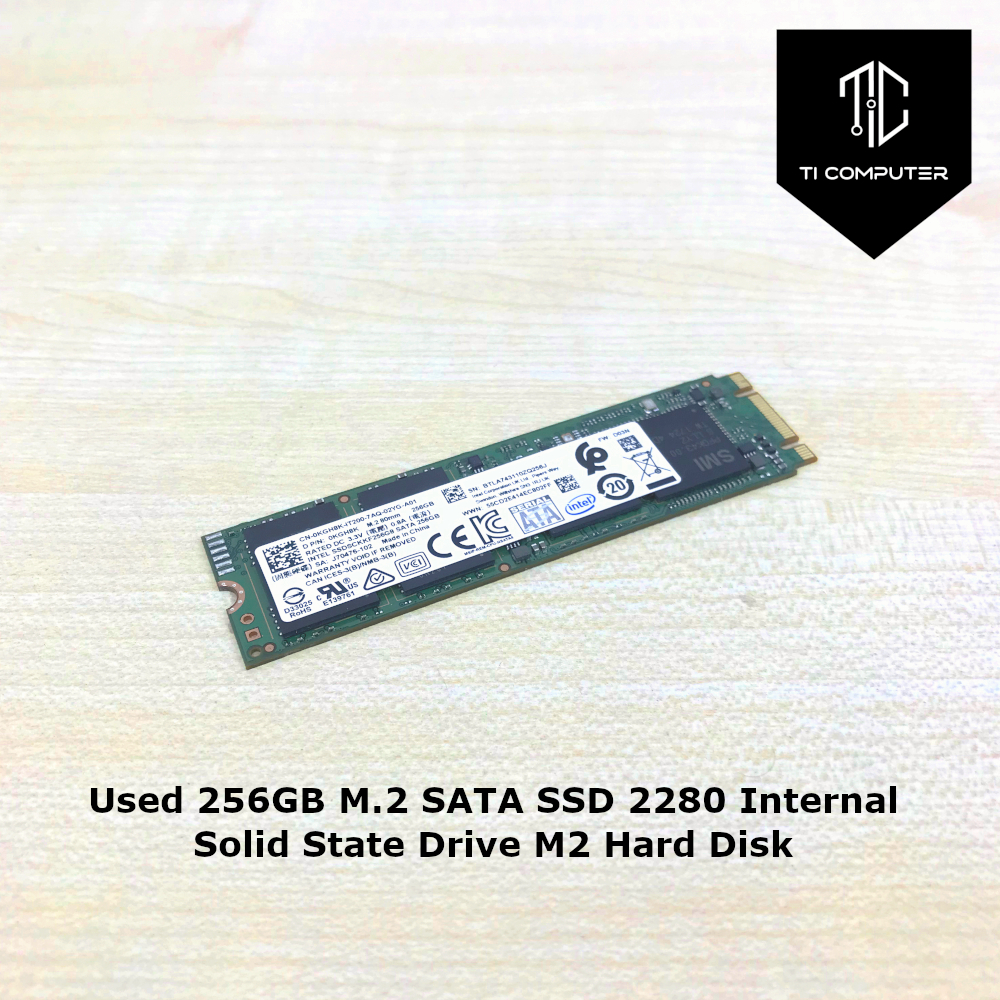 Used 256GB M.2 SATA SSD 2280 Internal Solid State Drive M2 Hard Disk