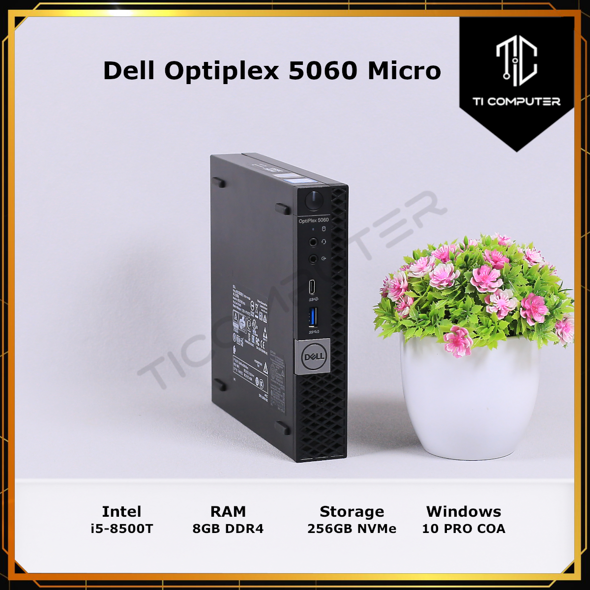Dell Optiplex Micro Intel Core I T Gb Ddr Ram Gb Nvme Ssd Refurbished Desktop Pc